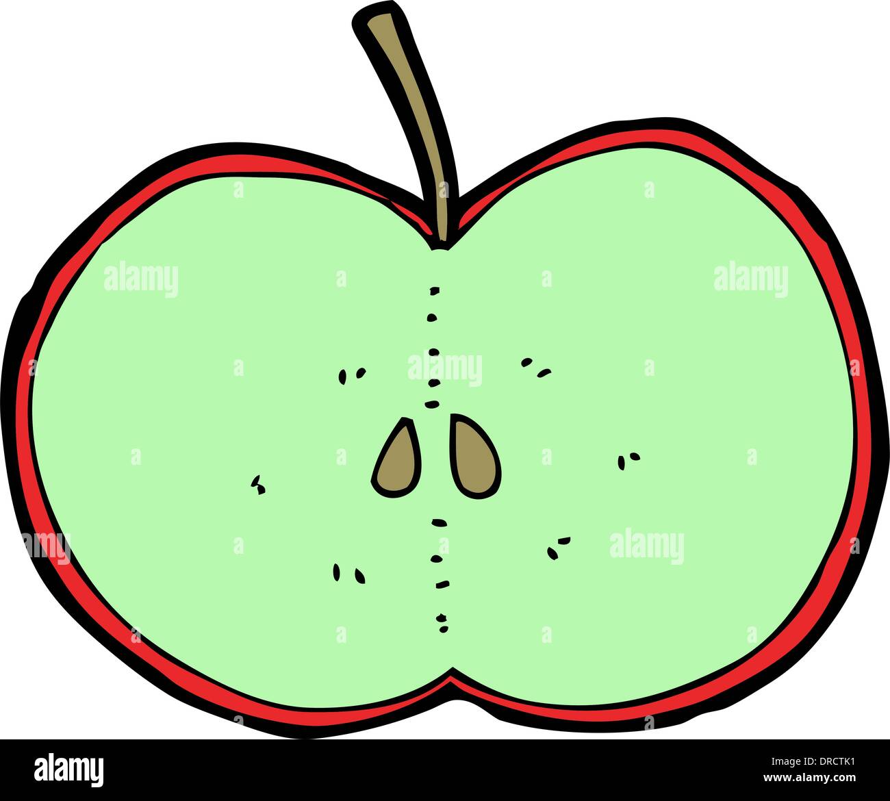 cartoon sliced apple Stock Vector Image & Art - Alamy