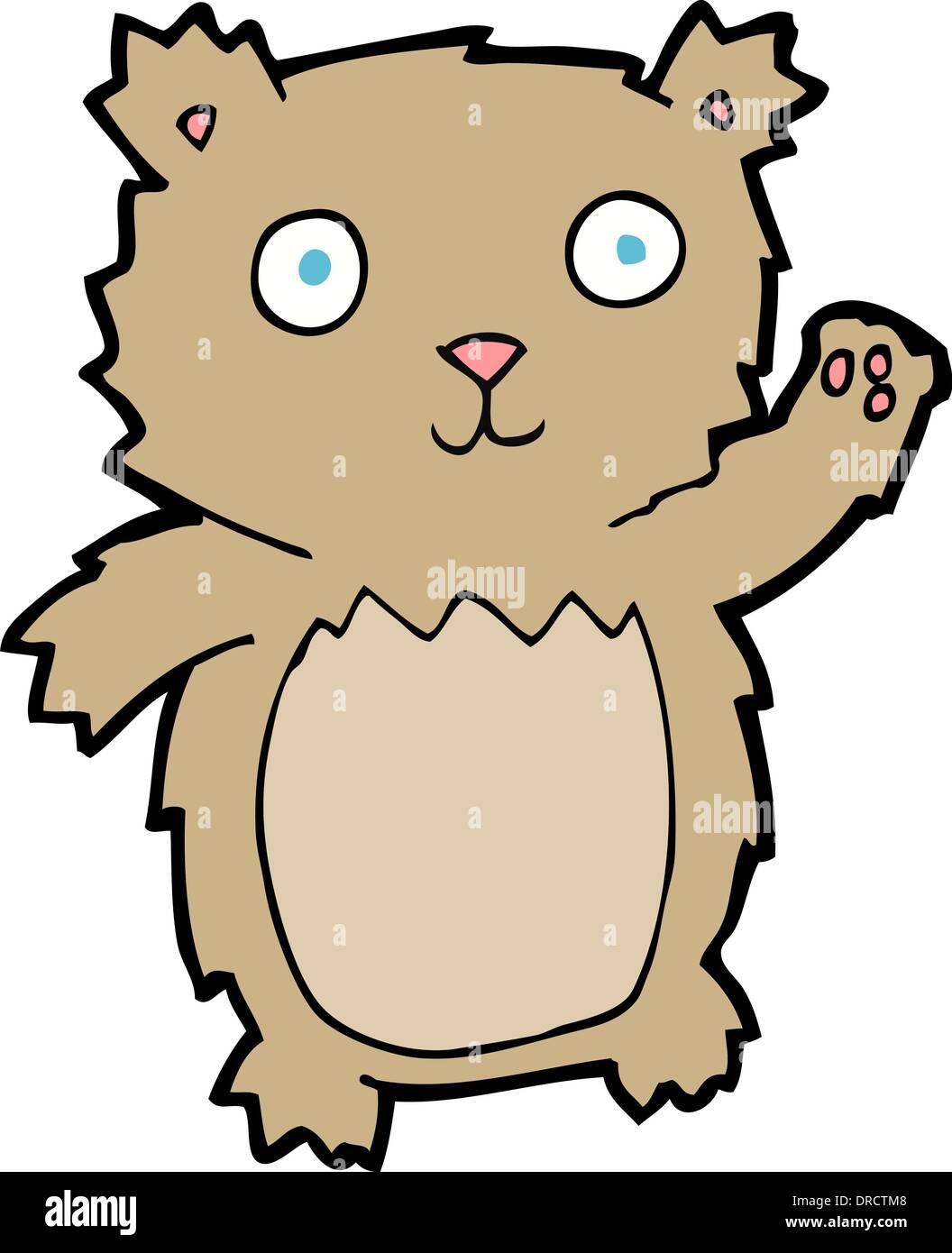 cartoon waving teddy bear Stock Vector Image & Art - Alamy