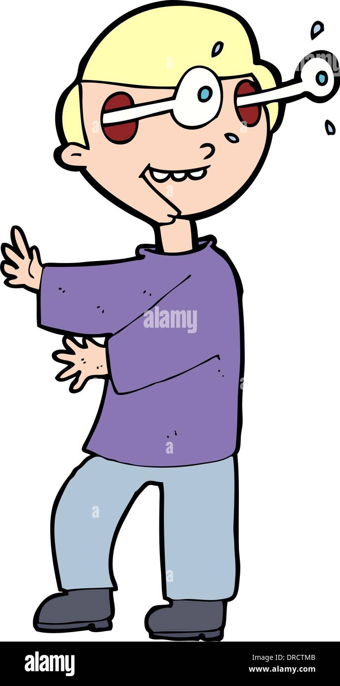 cartoon boy with popping out eyes Stock Vector Image & Art - Alamy