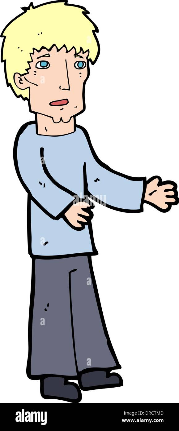 cartoon man explaining Stock Vector Image & Art - Alamy