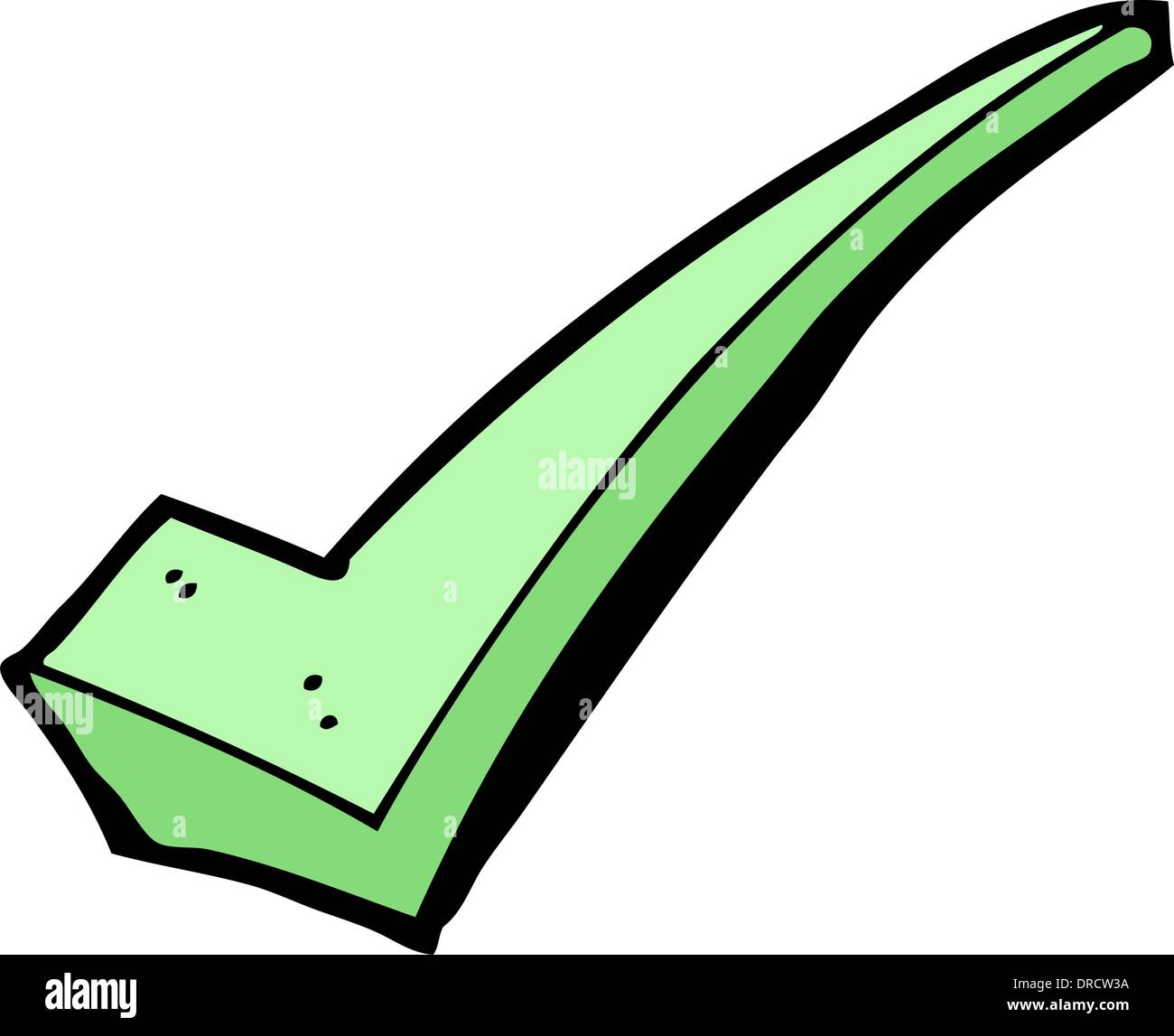 cartoon positive tick symbol Stock Vector Image & Art - Alamy