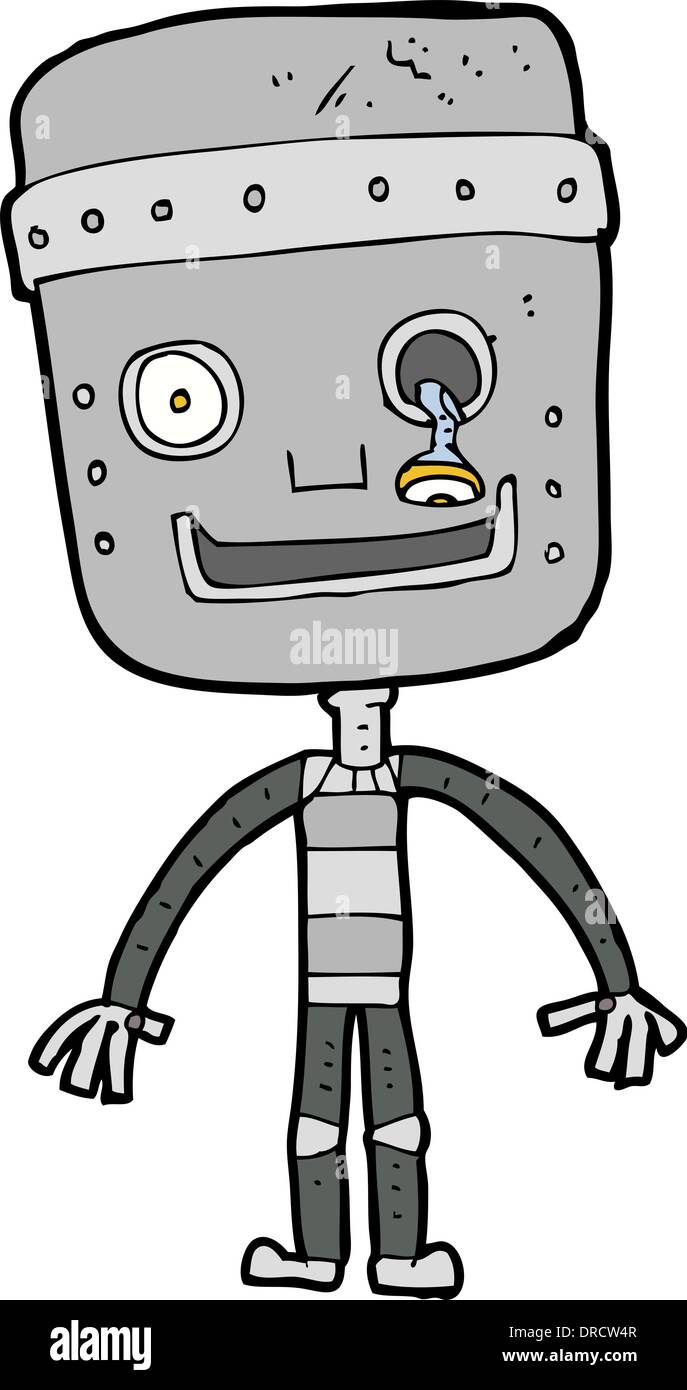 cartoon funny robot Stock Vector Image & Art - Alamy