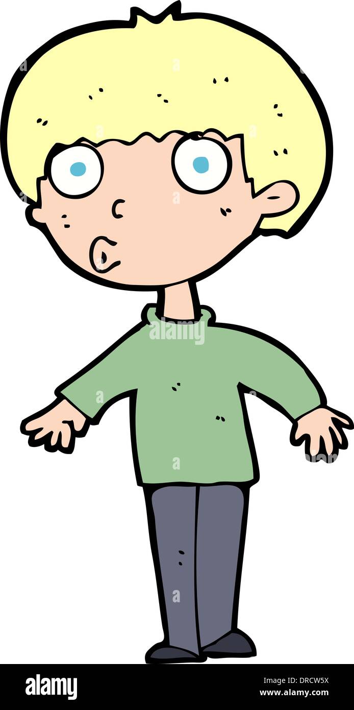 cartoon surprised boy Stock Vector Image & Art - Alamy
