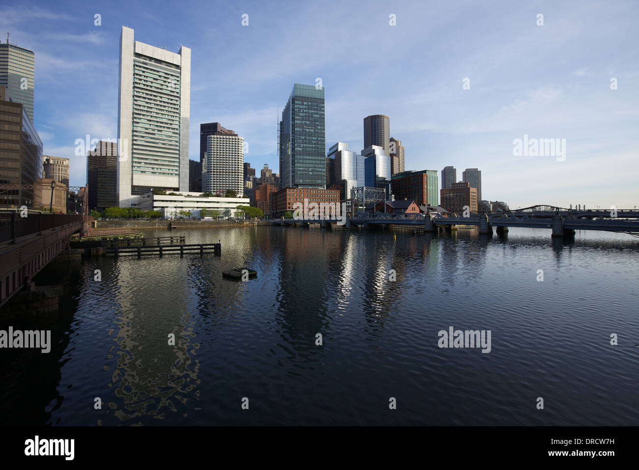 A Sunny Morning on the Harborwalk Looking Back Toward the Atlantic ...
