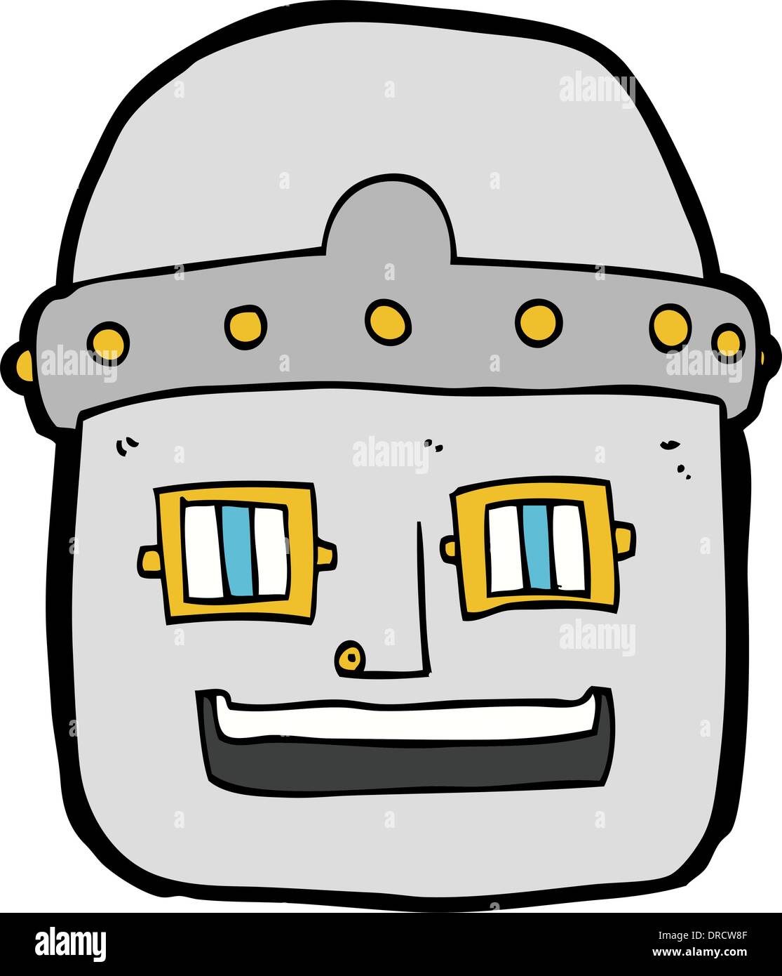 cartoon robot head Stock Vector Image & Art - Alamy
