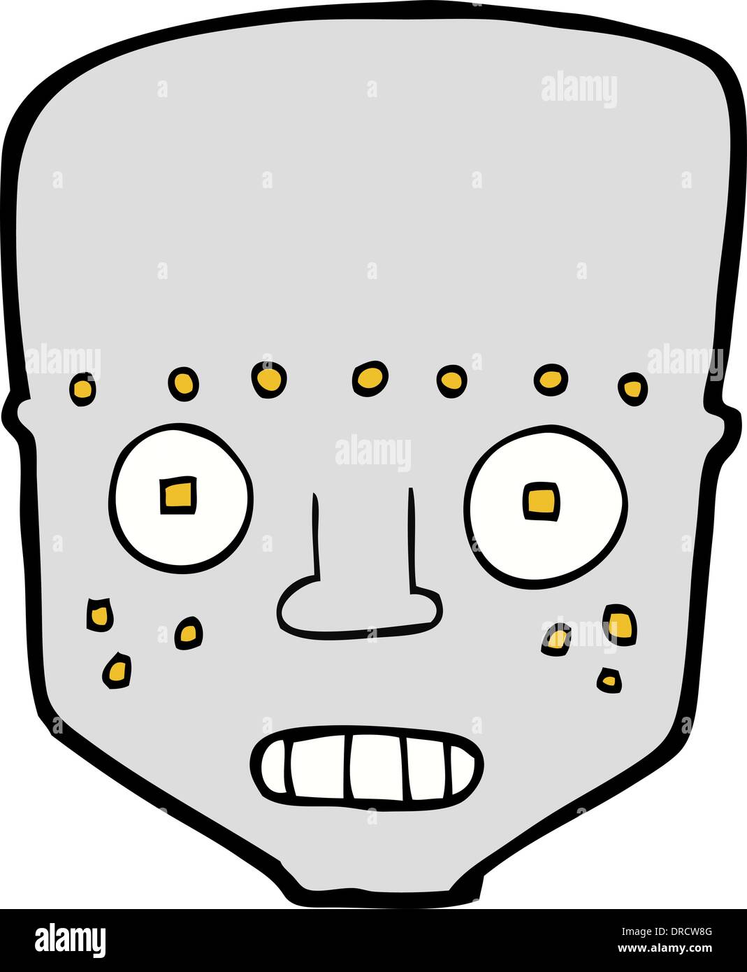 cartoon robot head Stock Vector Image & Art - Alamy