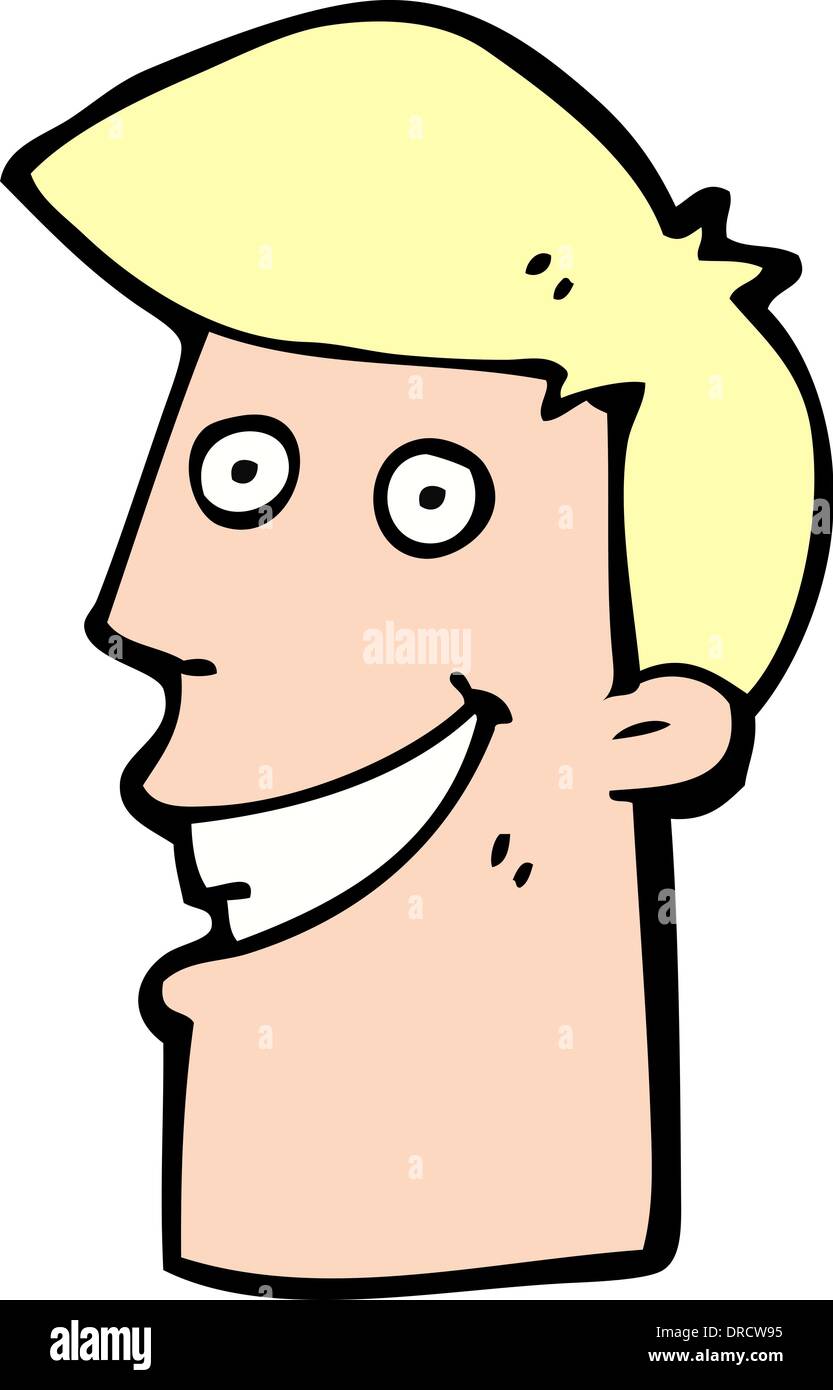 cartoon grinning man Stock Vector Image & Art - Alamy