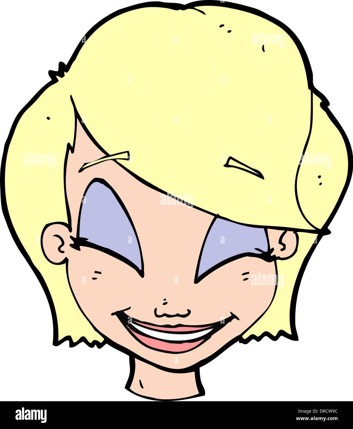 cartoon pretty female face Stock Vector Image & Art - Alamy