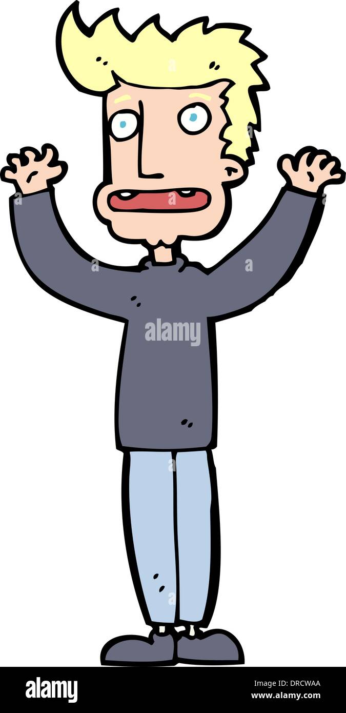 cartoon stressed man Stock Vector Image & Art - Alamy