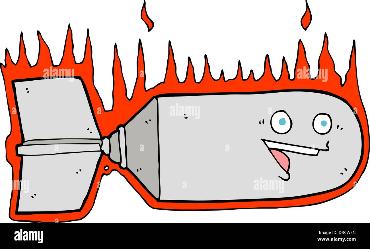 cartoon falling bomb Stock Vector Image & Art - Alamy