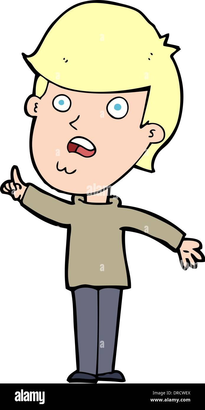 cartoon man asking question Stock Vector Image & Art - Alamy