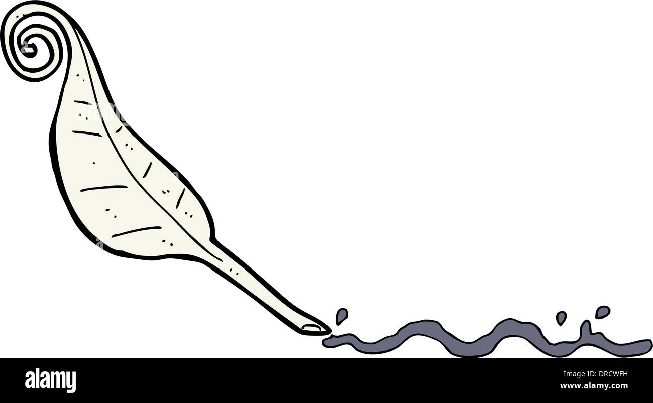 cartoon feather quill Stock Vector Image & Art - Alamy