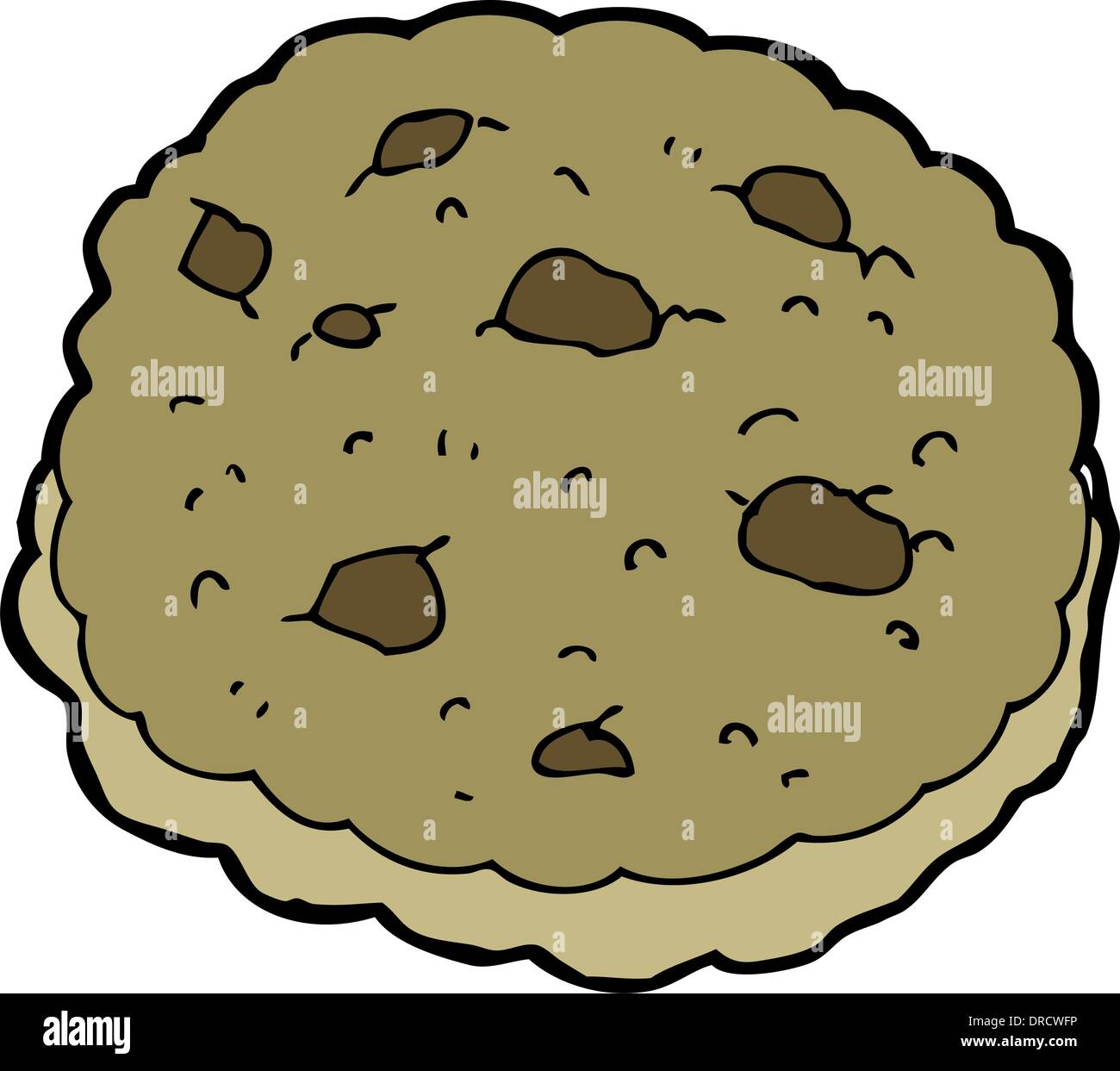 chocolate chip cookie cartoon Stock Vector Image & Art - Alamy