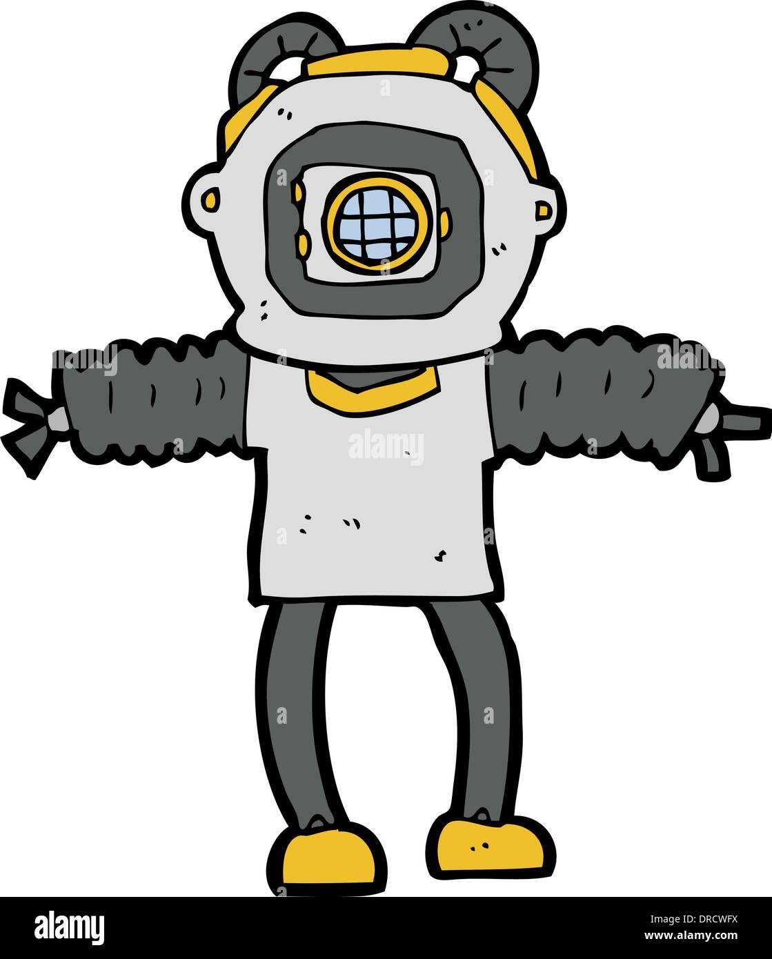 cartoon deep sea diver Stock Vector Image & Art - Alamy