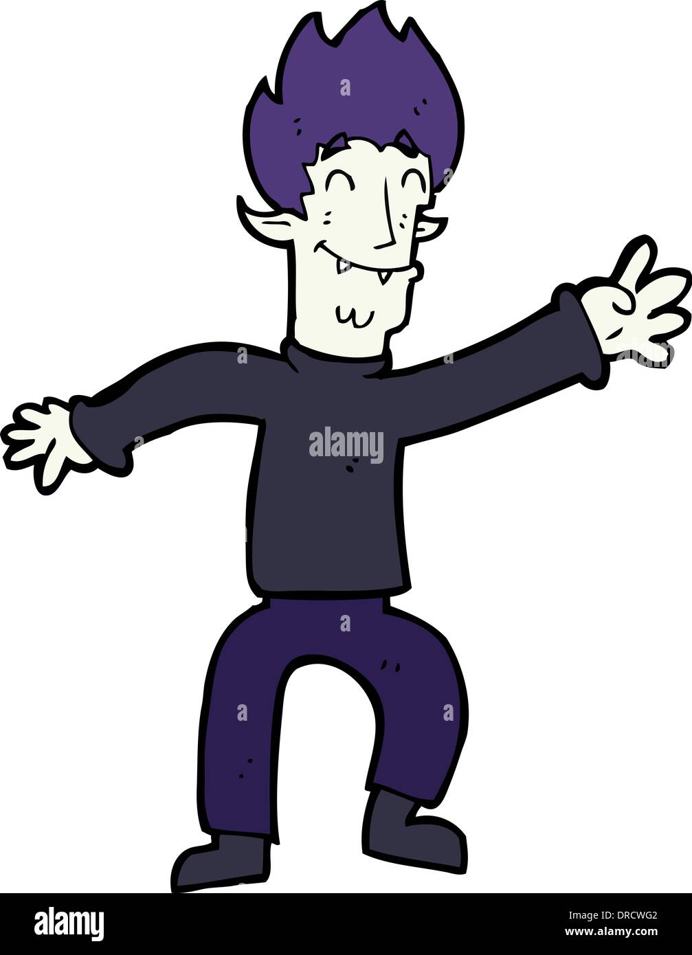 cartoon happy vampire man Stock Vector Image & Art - Alamy
