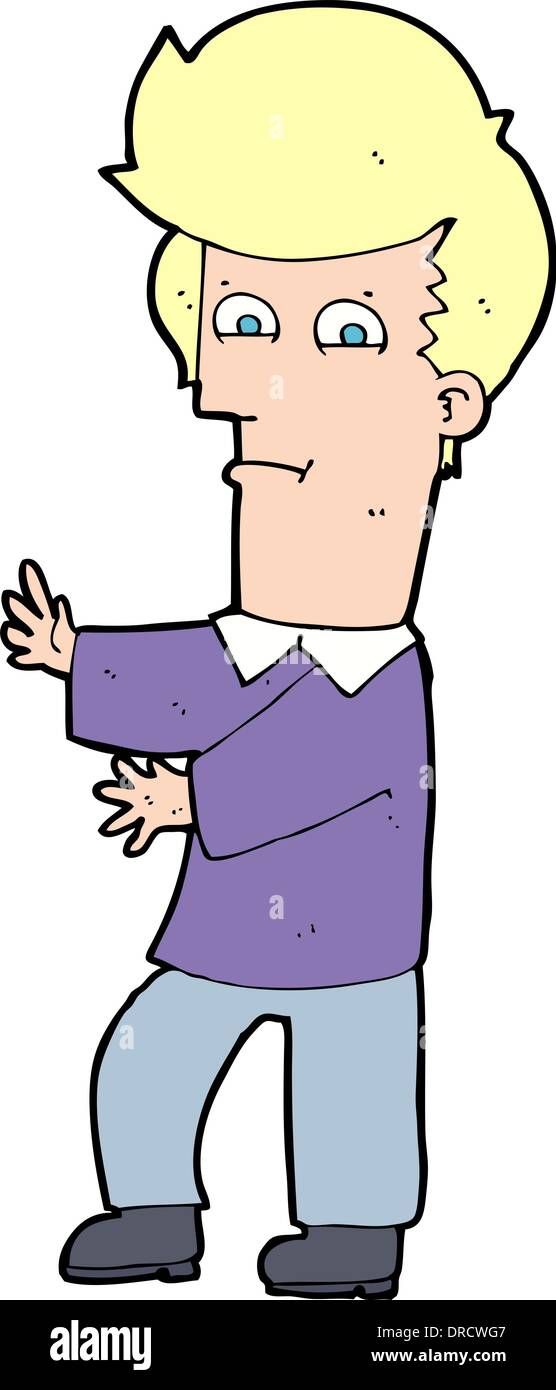 cartoon man gesturing wildly Stock Vector Image & Art - Alamy