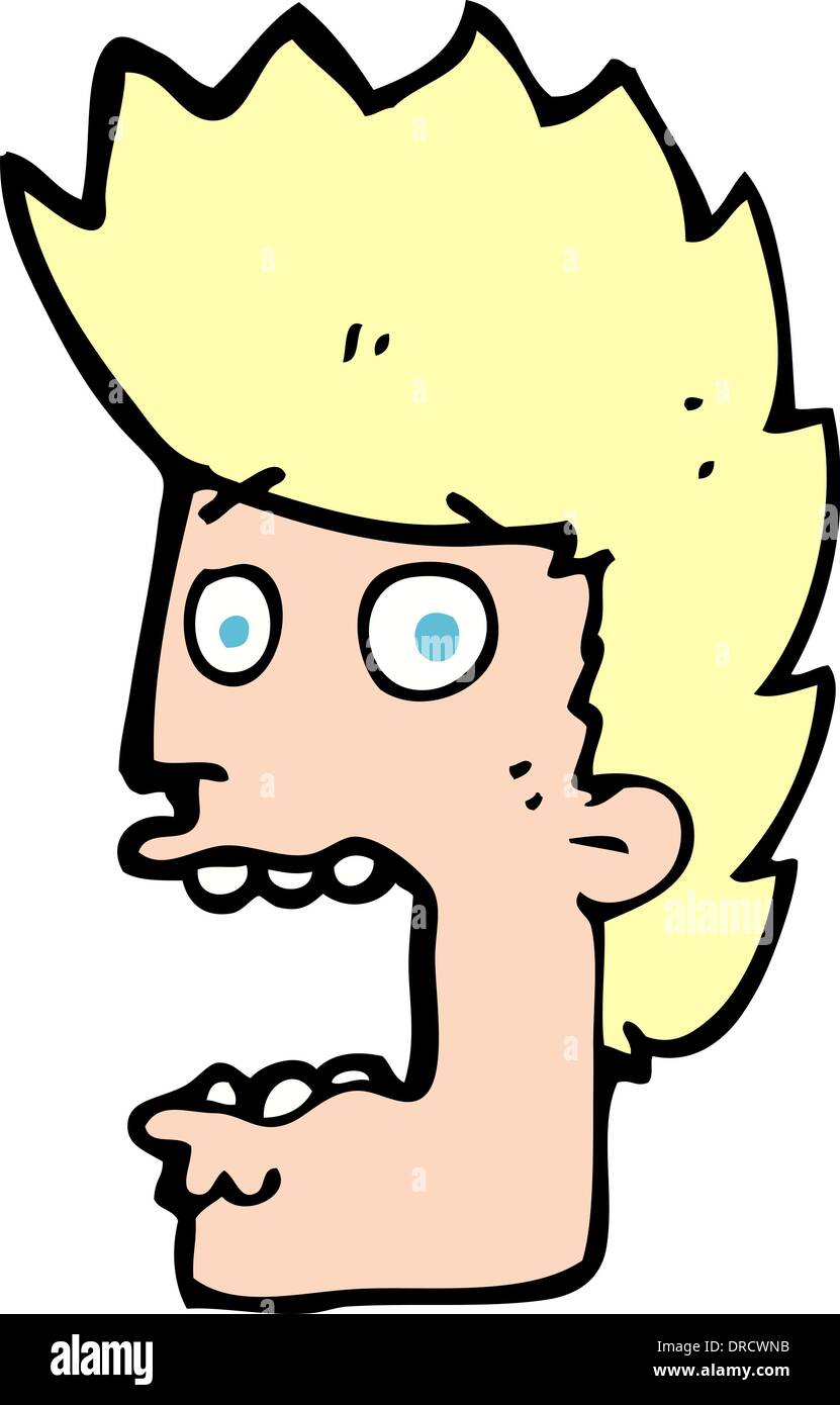 cartoon terrified man Stock Vector Image & Art - Alamy