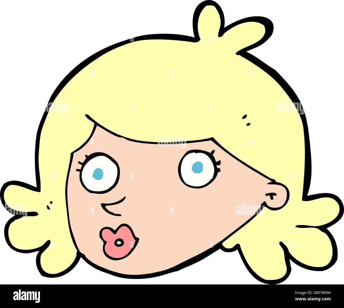 cartoon pretty face Stock Vector Image & Art - Alamy