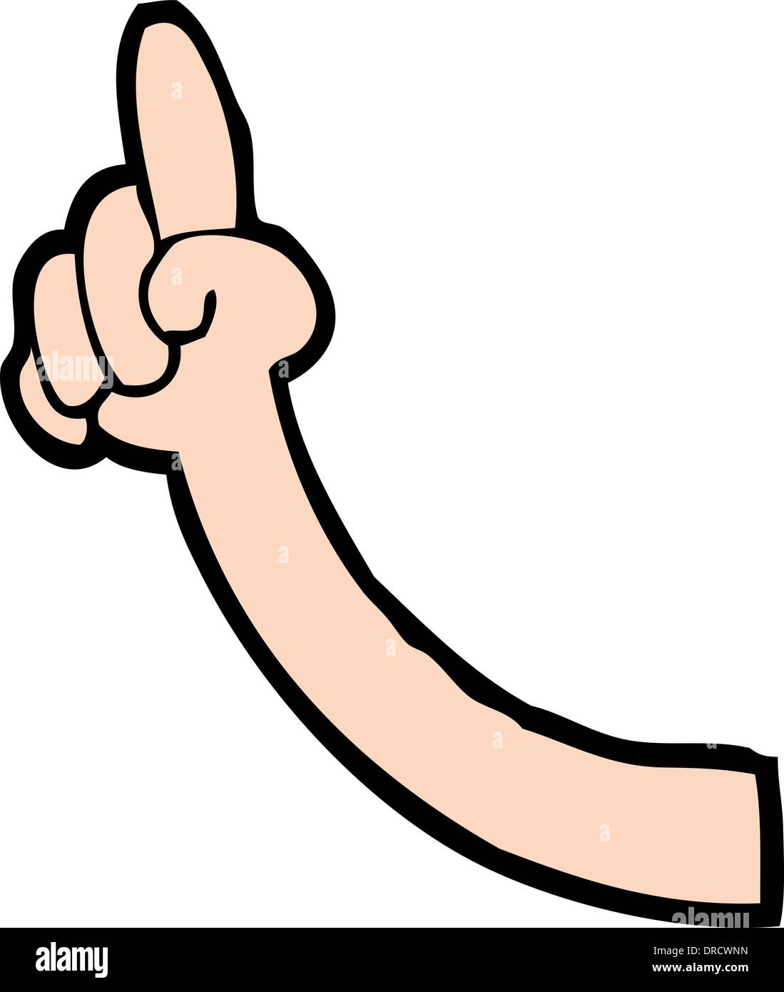 cartoon pointing arm Stock Vector Image & Art - Alamy