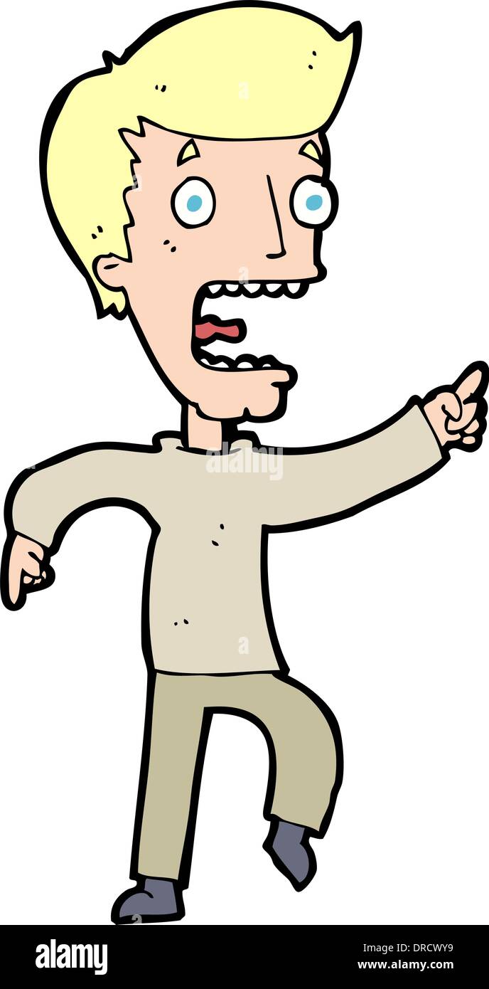 cartoon terrified man Stock Vector Image & Art - Alamy