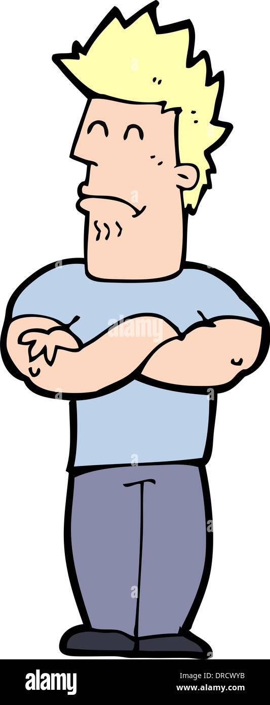 cartoon sulking man Stock Vector Image & Art - Alamy