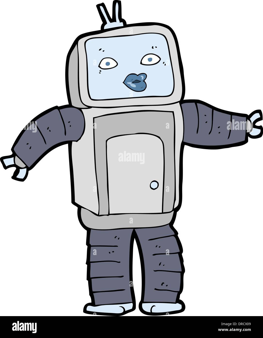 funny cartoon robot Stock Vector Image & Art - Alamy