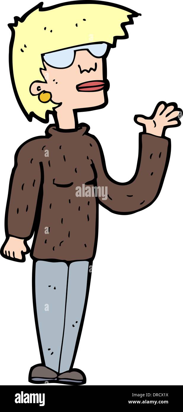 cartoon woman wearing spectacles Stock Vector Image & Art - Alamy