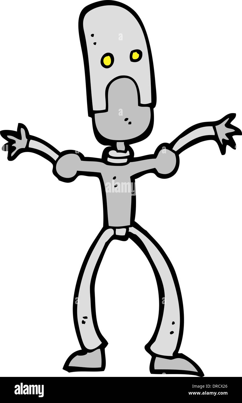 cartoon funny robot Stock Vector Image & Art - Alamy