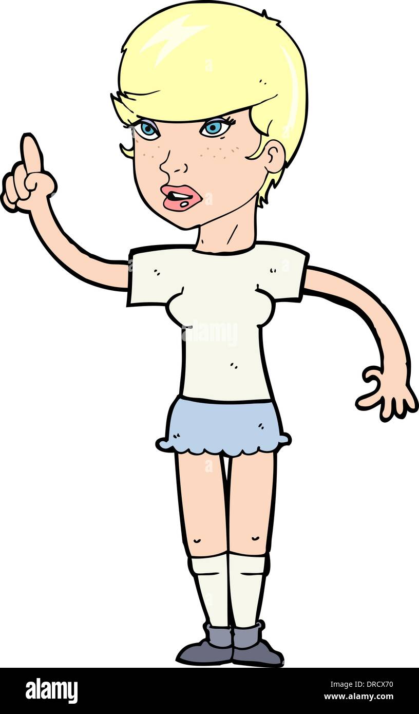 cartoon woman with idea Stock Vector Image & Art - Alamy