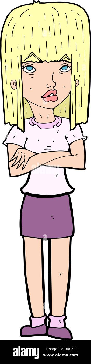 Cartoon Woman Standing Stock Vector Image And Art Alamy