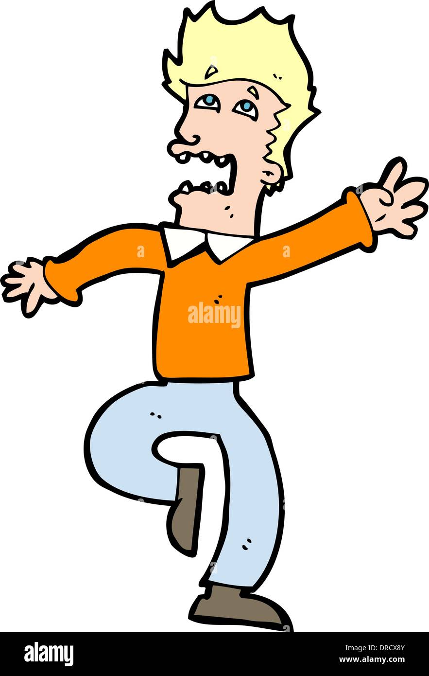 cartoon man panicking Stock Vector Image & Art - Alamy