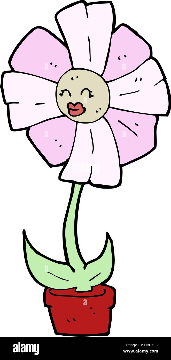 Quirky flower pot Stock Vector Images - Alamy