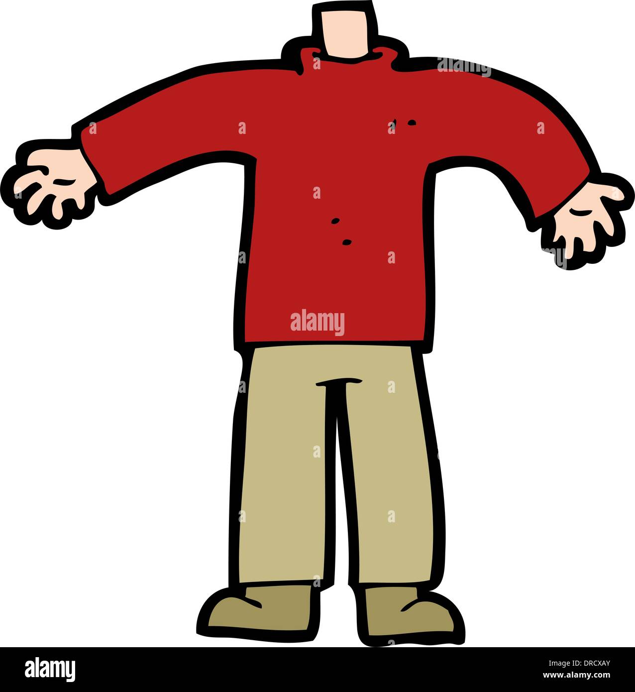 cartoon male body (mix and match cartoons or add own photos Stock ...