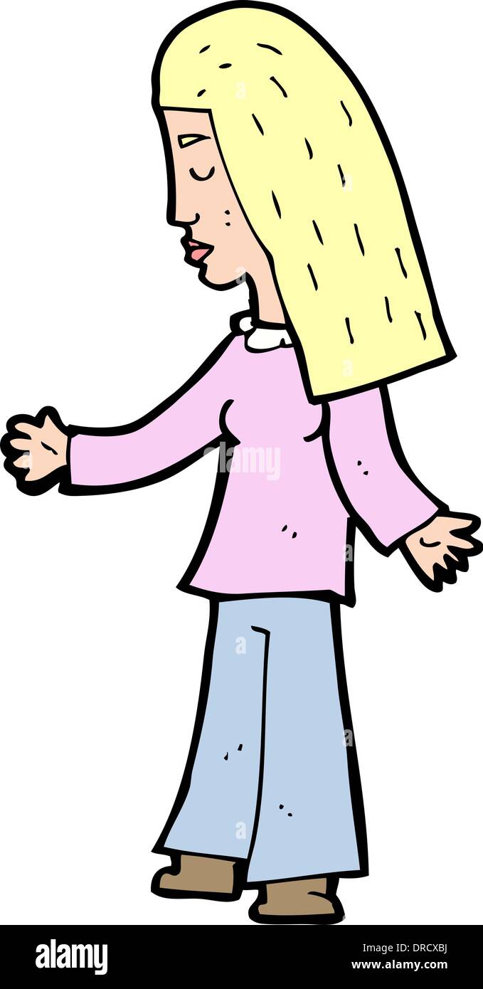 cartoon woman with open arms Stock Vector Image & Art - Alamy