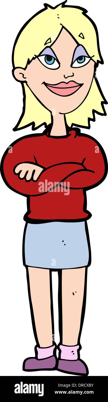 cartoon proud woman Stock Vector Image & Art - Alamy
