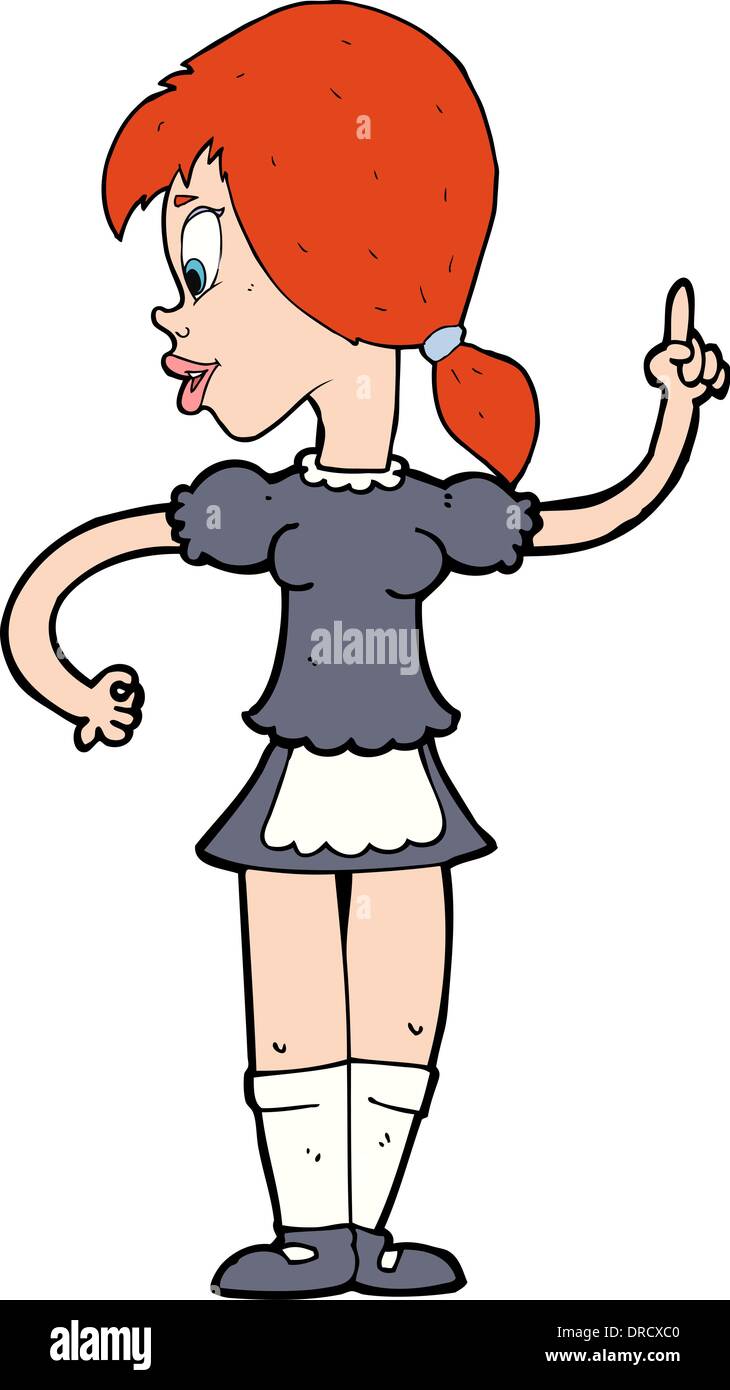 cartoon waitress calling order Stock Vector Image & Art - Alamy