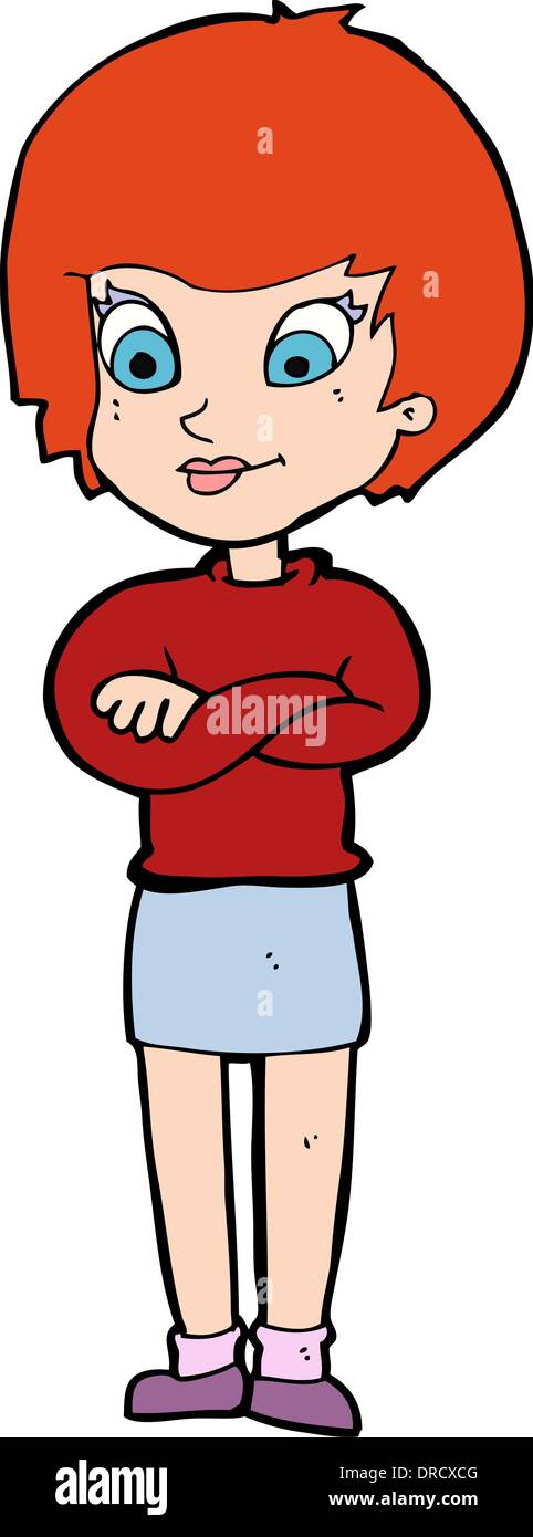 cartoon proud woman Stock Vector Image & Art - Alamy