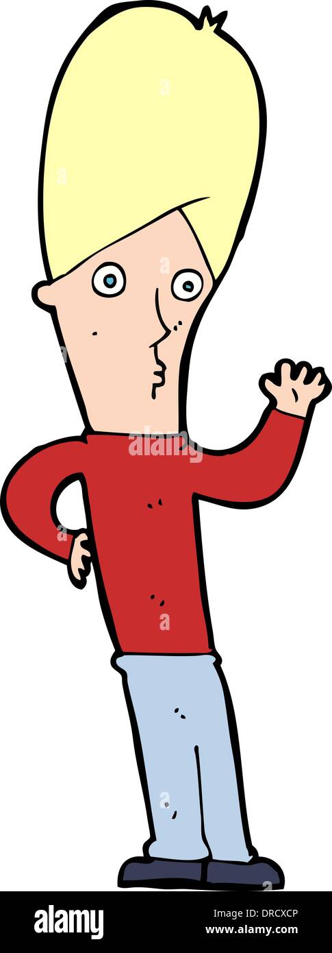 cartoon man waving Stock Vector Image & Art - Alamy