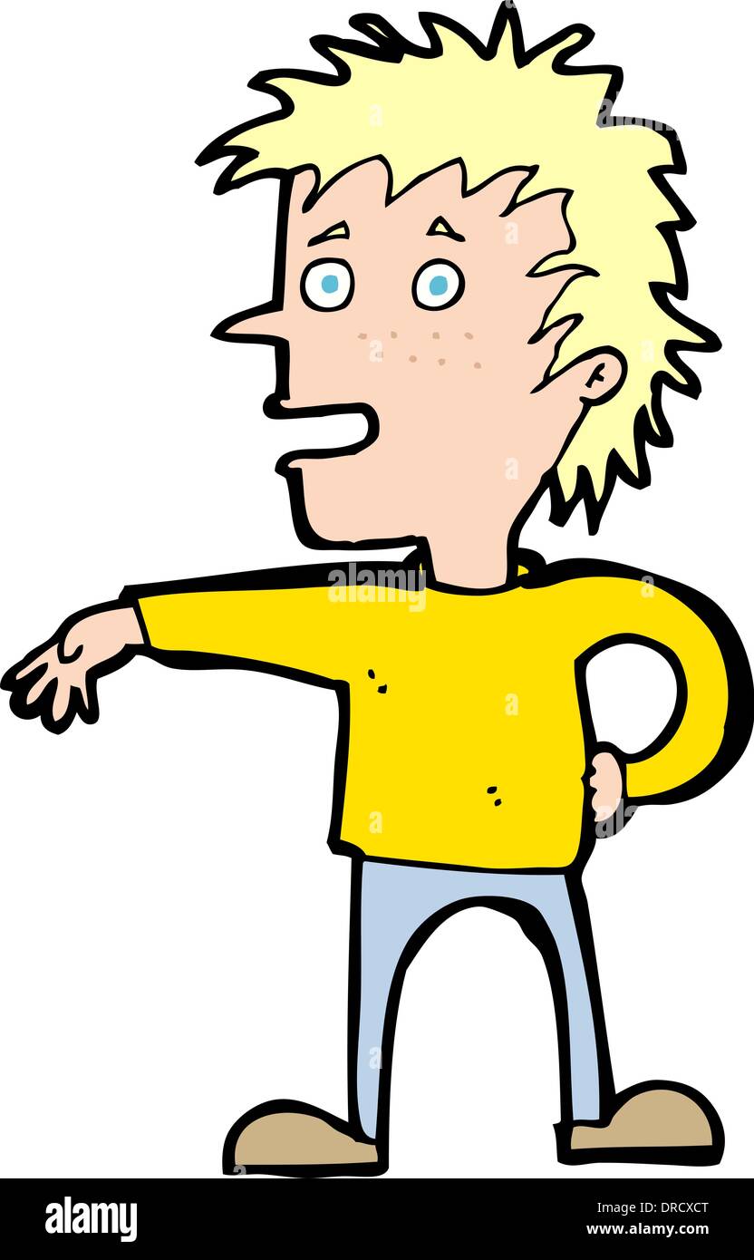 cartoon man making dismissive gesture Stock Vector Image & Art - Alamy