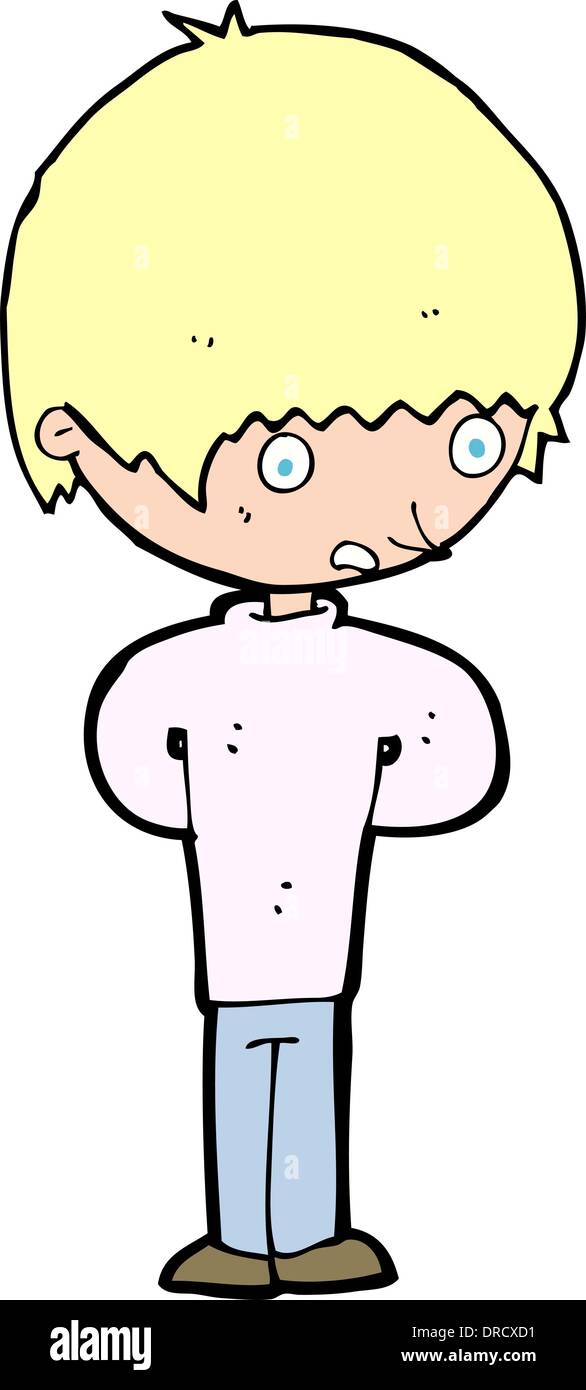 cartoon nervous boy Stock Vector Image & Art - Alamy