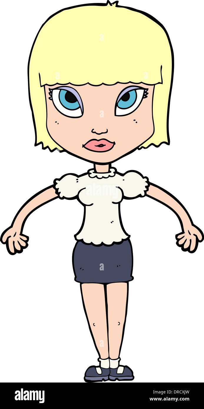 cartoon pretty woman Stock Vector Image & Art - Alamy