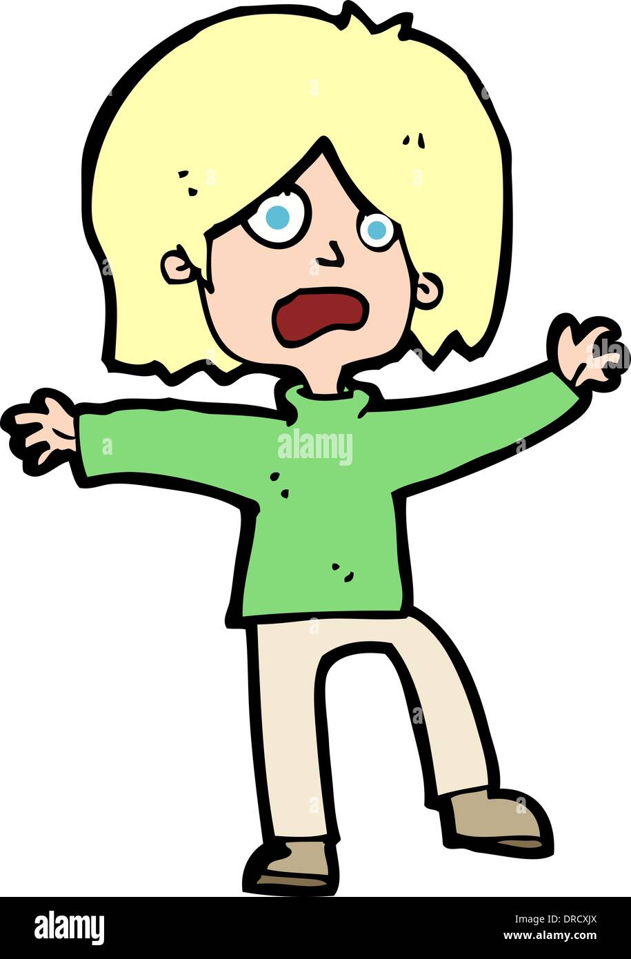 cartoon unhappy person Stock Vector Image & Art - Alamy