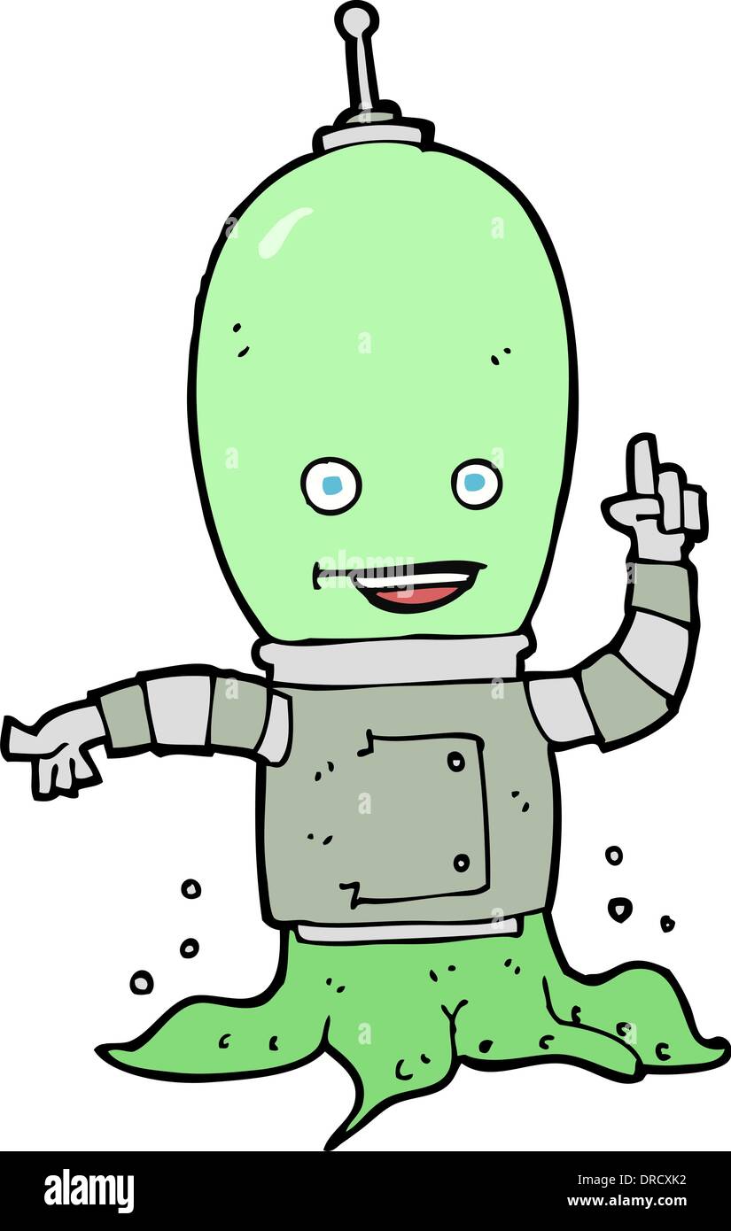 cartoon alien spaceman Stock Vector Image & Art - Alamy