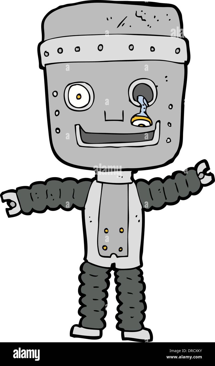 cartoon funny robot Stock Vector Image & Art - Alamy