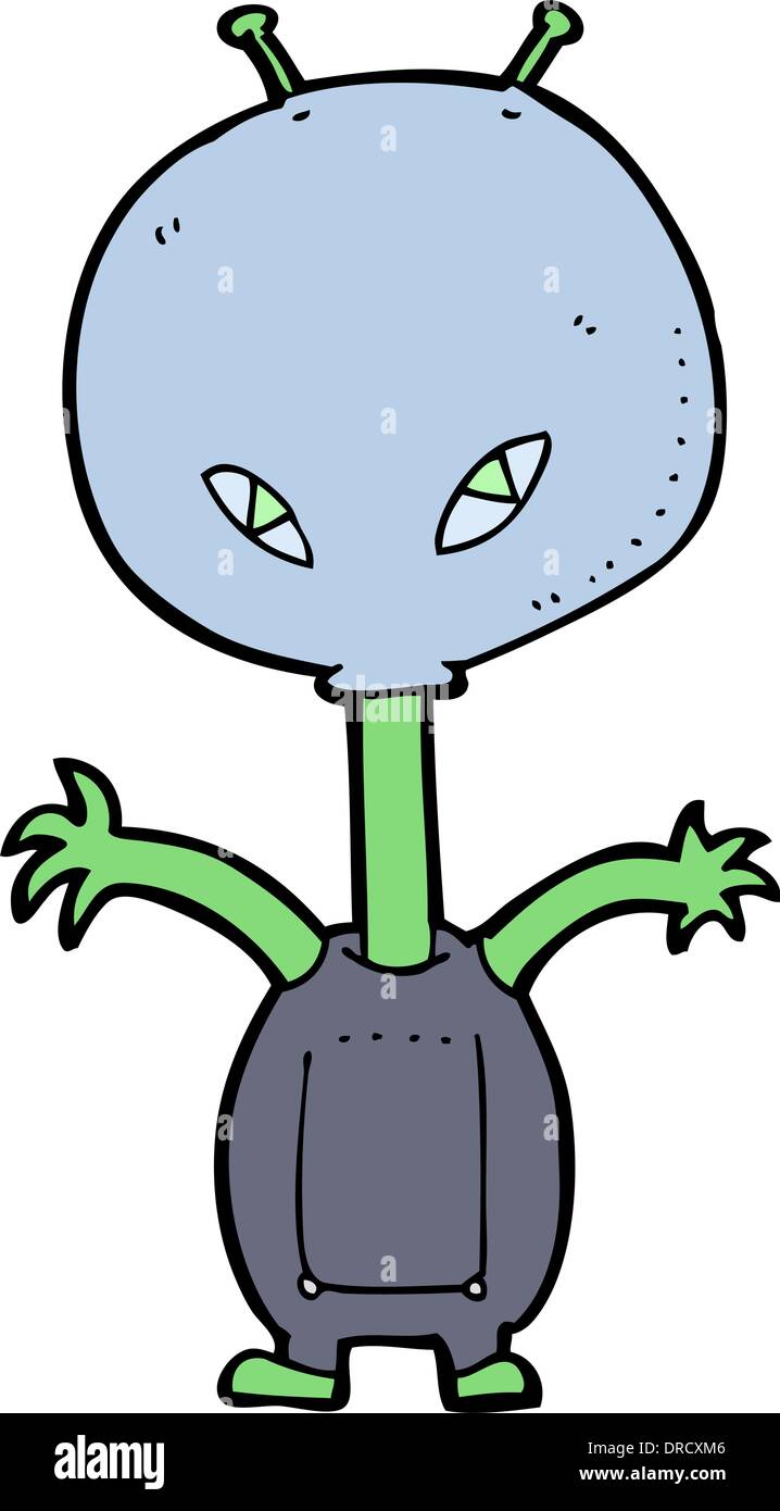 cartoon space alien Stock Vector Image & Art - Alamy