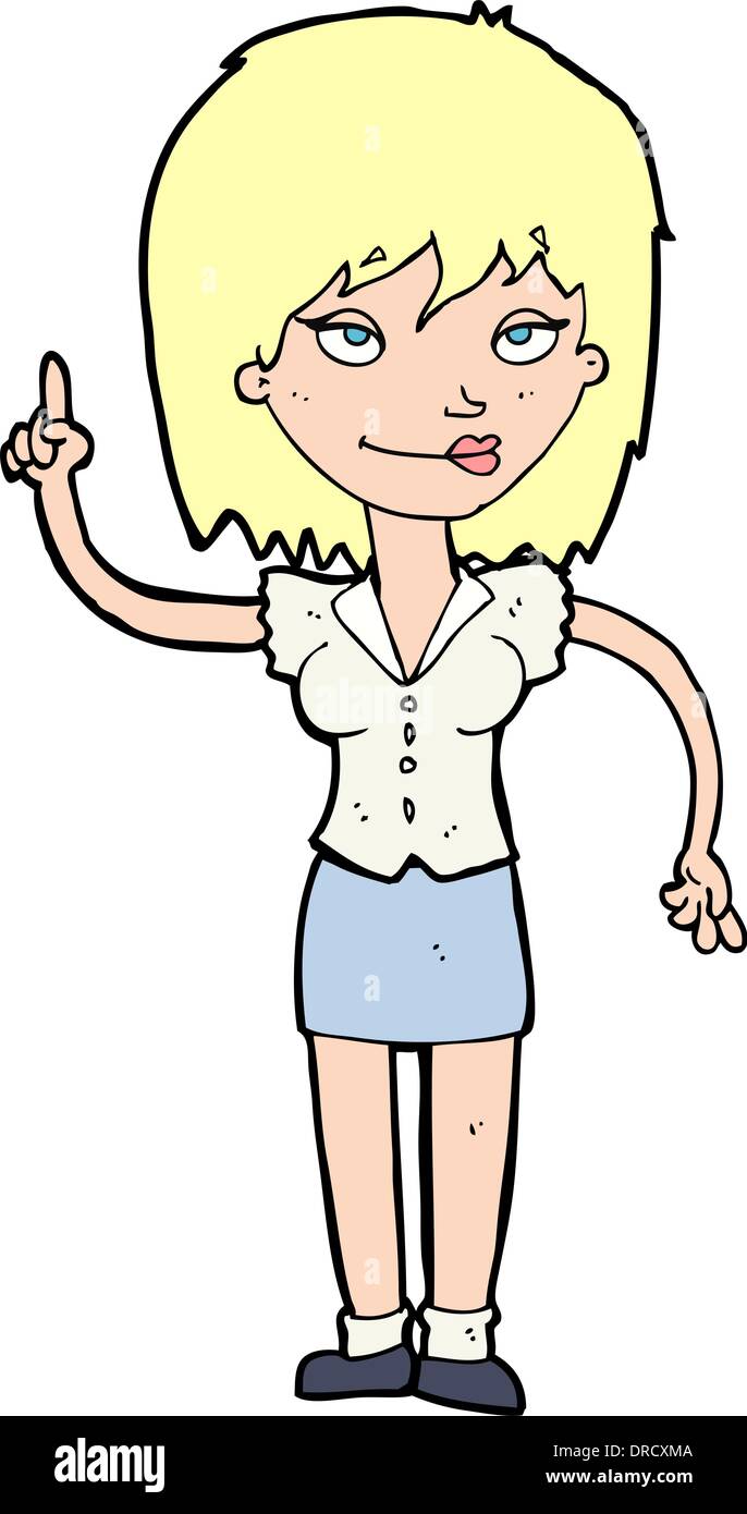 cartoon woman with idea Stock Vector Image & Art - Alamy