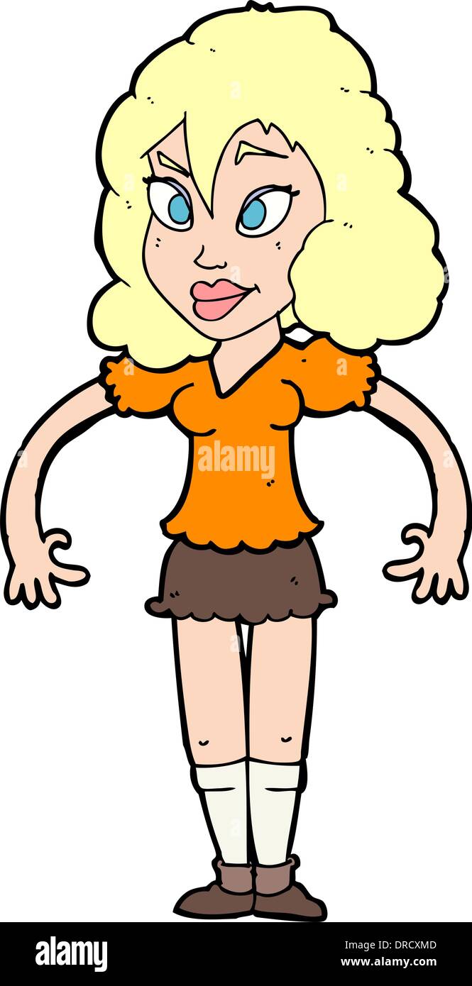 cartoon pretty woman Stock Vector Image & Art - Alamy