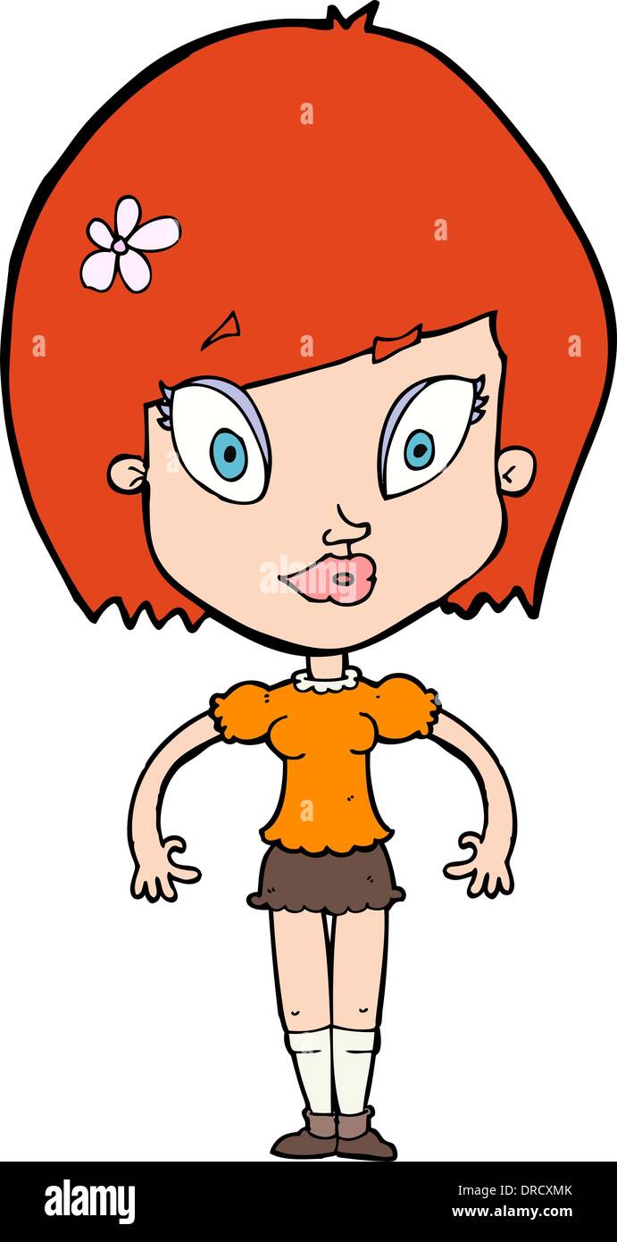 cartoon pretty woman Stock Vector Image & Art - Alamy