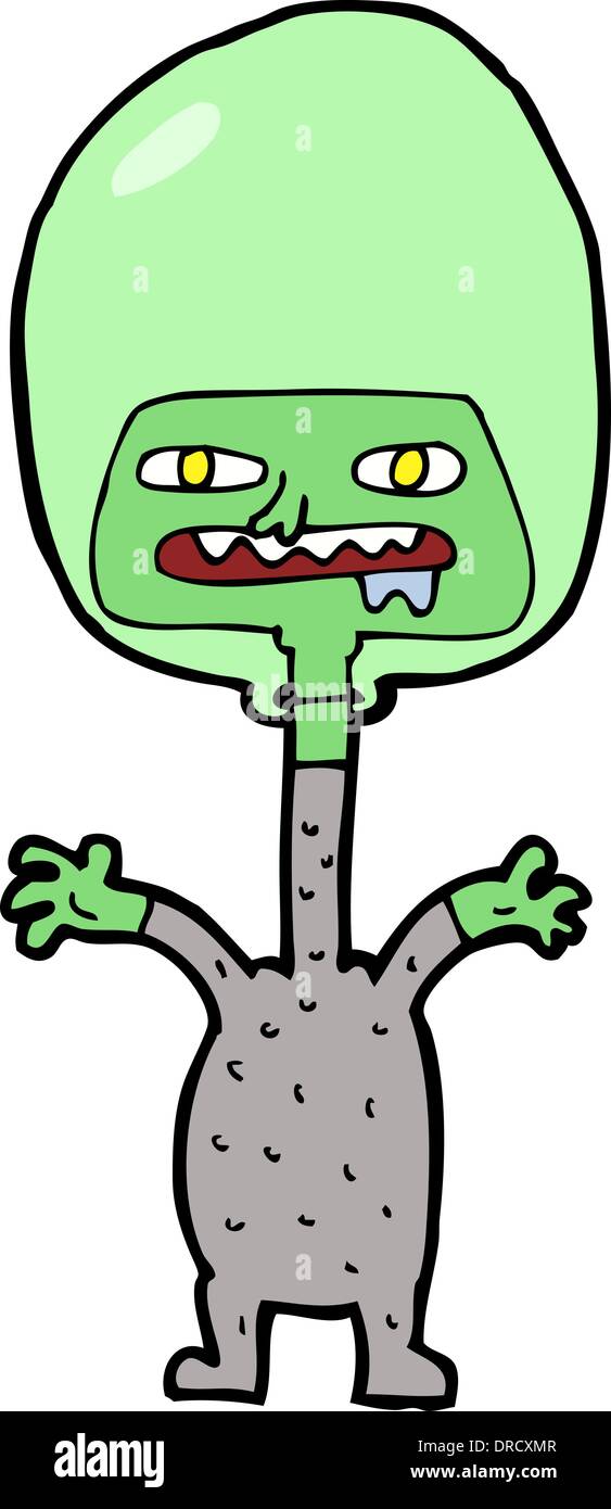 cartoon space alien Stock Vector Image & Art - Alamy