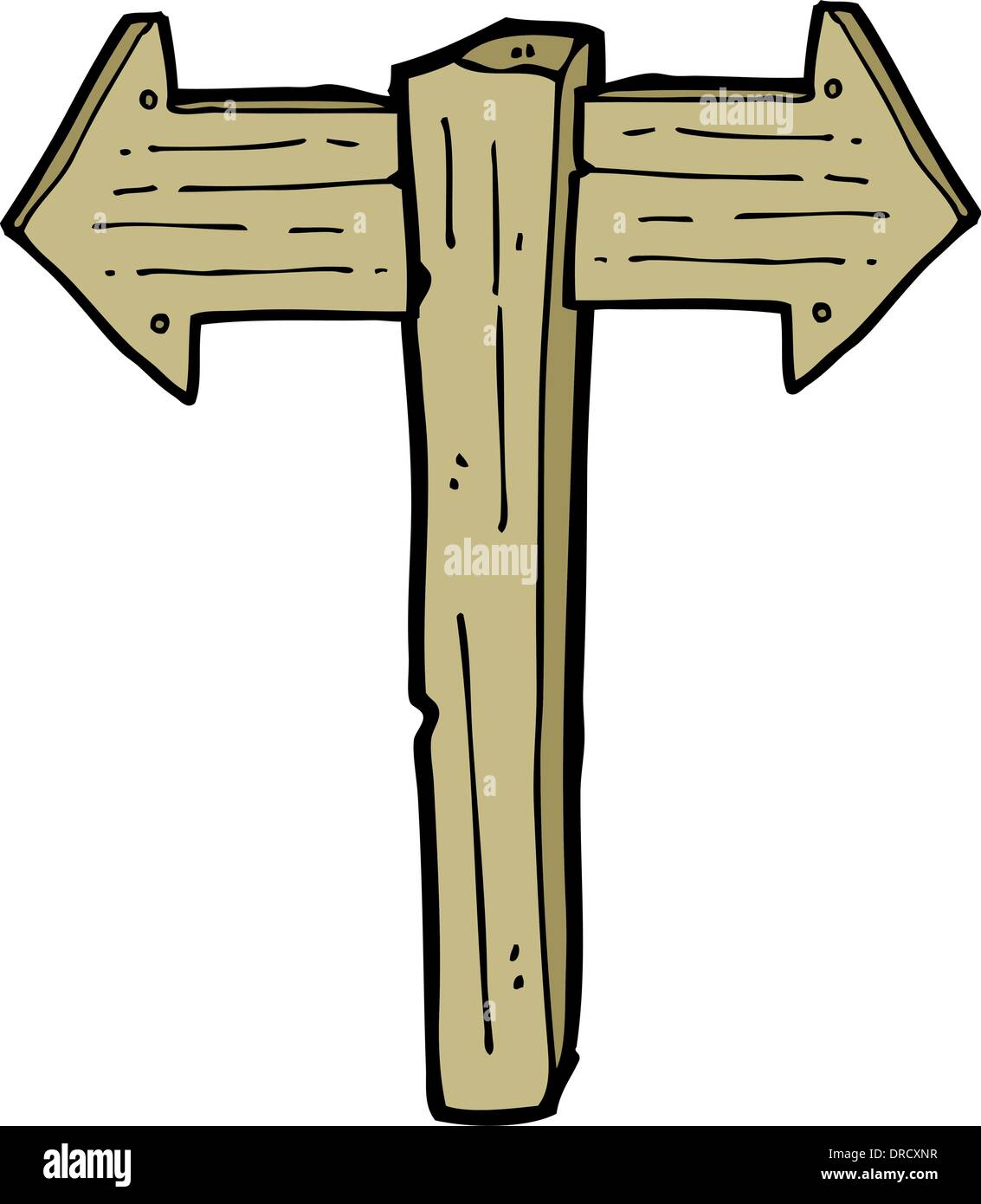 cartoon sign post Stock Vector Image & Art - Alamy